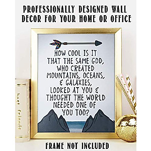 "Same God of Creation- Thought We Needed You"- 8 x 10"- Spiritual Wall Decor- Modern Typographic Print- Ready to Frame. Home Décor- Office Décor- Christian Gifts. Inspiring Reminder- You Are Special!