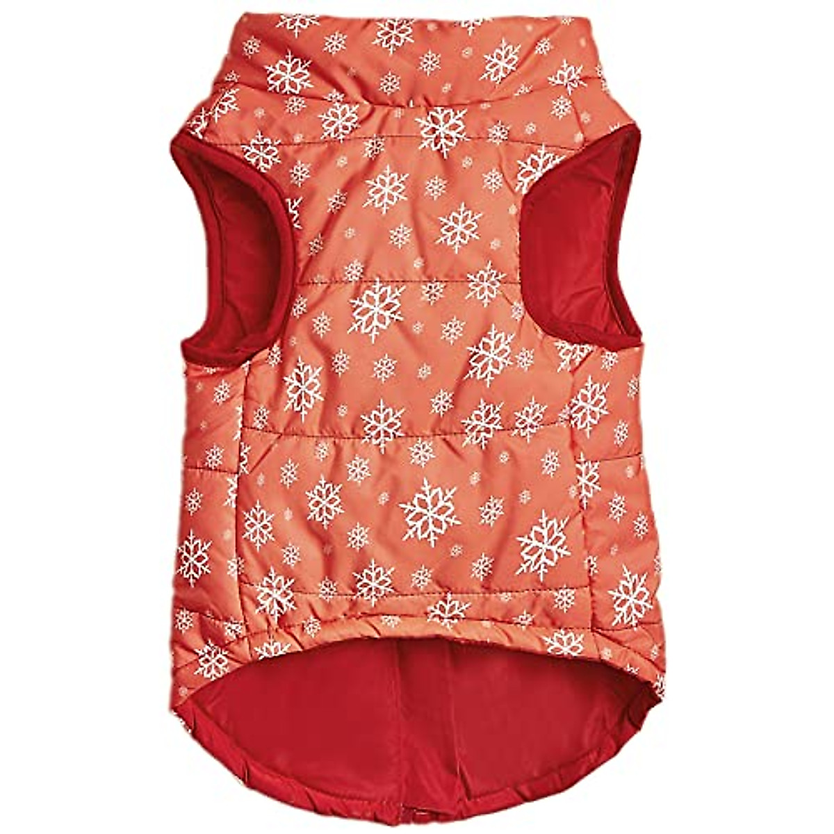 Jecikelon Small Dog Winter Coat Windproof Warm Puppy Jacket Zip Up Dog Snowproof Vest with D-Ring (Medium, Y04 Red2)