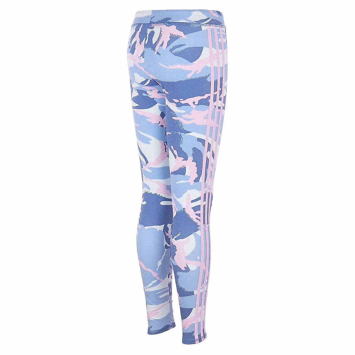 adidas Girls' Active Sports Athletic Legging Tight (Large, Crew Blue)