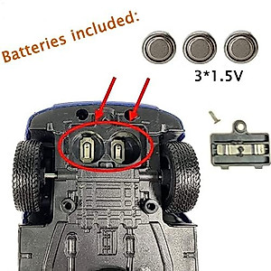 1:32 Scale Model 3 Car Toy Pull Back with Sound and Light, Alloy Diecast Mini Vehicles Toys for Kids Gift or Tesla Car Model Collection Enthusiasts Gift (Brilliant Red)