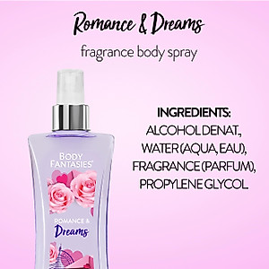 Body Fantasies Signature Fragrance Body Spray, Romance and Dreams, 8 Fluid Ounce