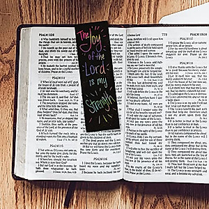 The Joy of the Lord is My Strength, Bulk Pack of 25 Christian Bookmarks for Kids, Childrens Bible Verse Book Markers, Sunday School Prizes with Memory Verses, Scripture Gifts for Kids & Youth