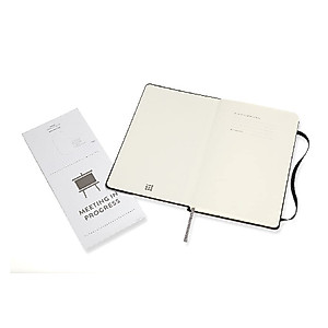 Moleskine PRO Notebook, Hard Cover, Large (5" x 8.25") Professional Project Planning, Black, 240 Pages