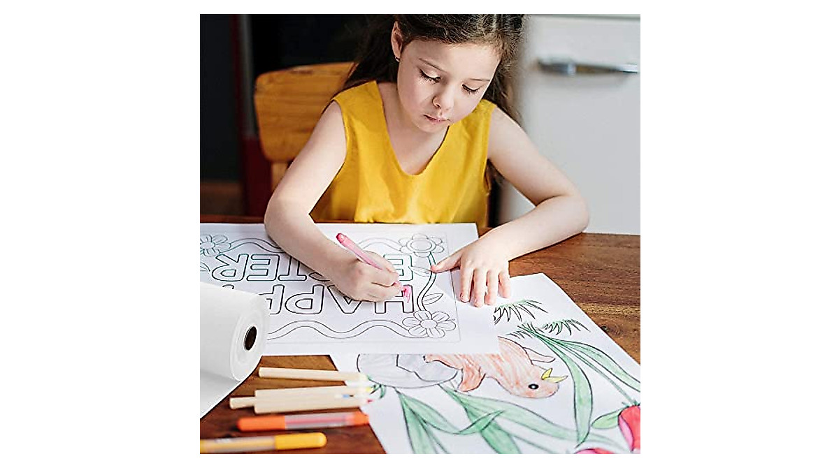 White Drawing Paper Roll - 20m Art & Craft Paper for Artists & DIY