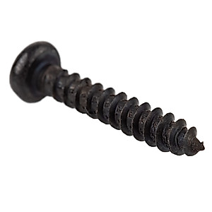#2 x 1/2" Black Pan Head Phillips Drive Wood Screws - Pack of 25 - Self Tapping Screws for Wood - PH212-SBL