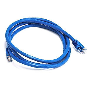 Monoprice 1FT 24AWG Cat6 550MHz UTP Ethernet Bare Copper Network Cable - Blue