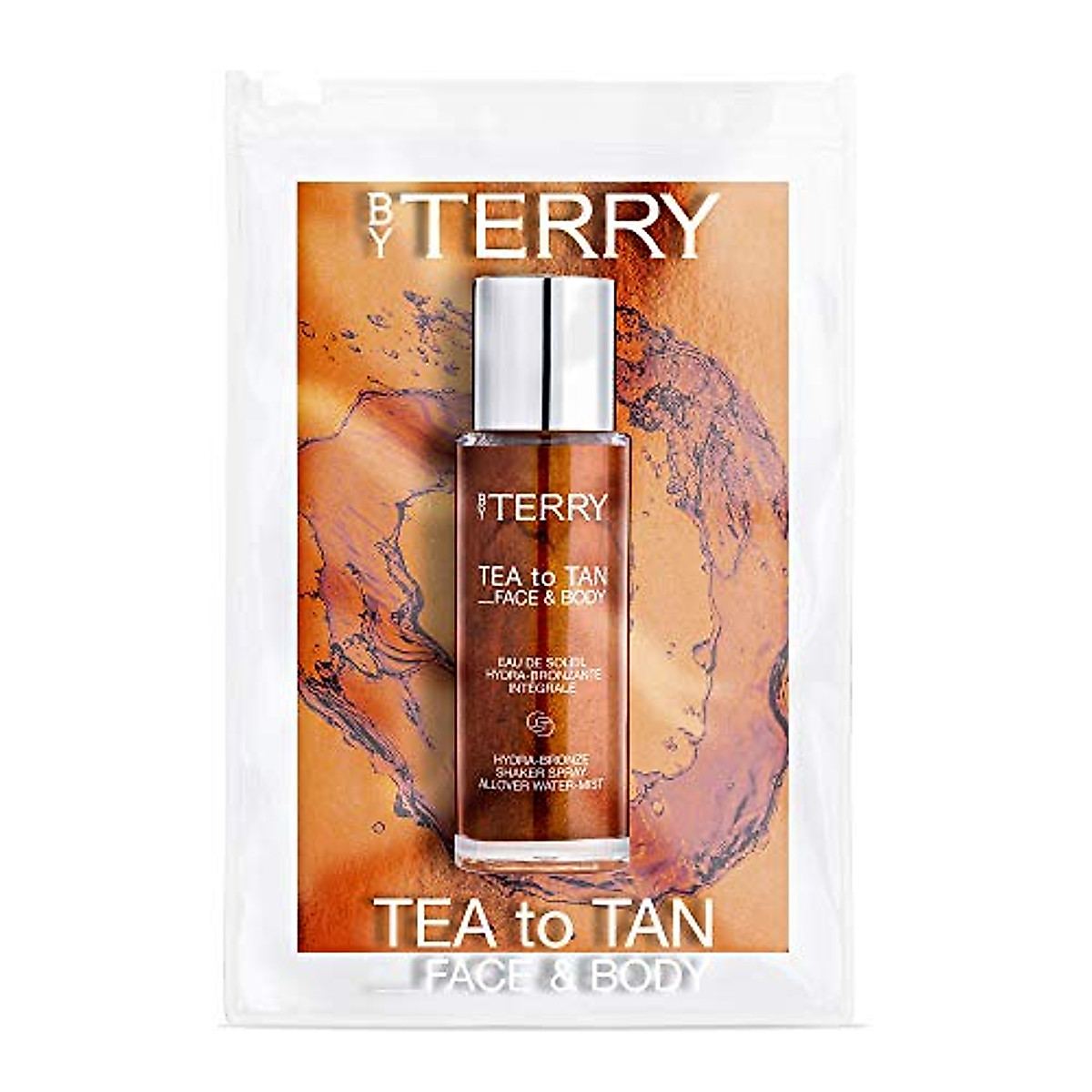 By Terry Tea To Tan Face & Body Bronzer Travel Size | Liquid Bronzer | Matte & Shimmer Tanning Effects | 30ml (1.01 Fl Oz)