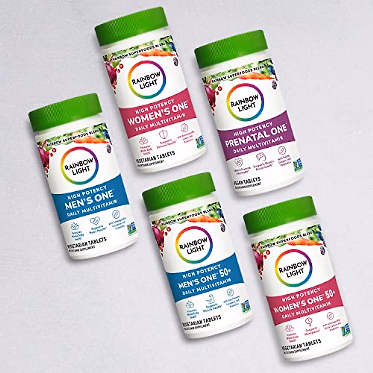 Rainbow Light Multivitamin for Women, Vitamin C, D & Zinc, Probiotics, Women’s One Multivitamin Provides High Potency Immune Support, Non-GMO, Vegetarian, 90 Tablets