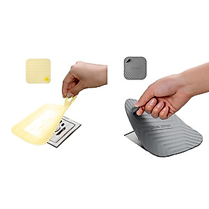 MAOYONG Square Silicone Drain Cover, Anti-Odor Shower Stopper for Bathtub, Kitchen, 2 Pack