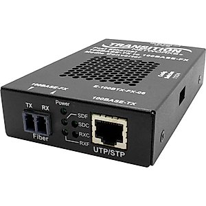 Transition Networks Stand-Alone Fast Ethernet Media Converter 100Base-TX to 100Base-FX - 1 x Network (RJ-45) - 1 x LC Ports - Single-Mode - 100Base-TX, 100Base-FX - Standalone, Rack-mountable, Wall M