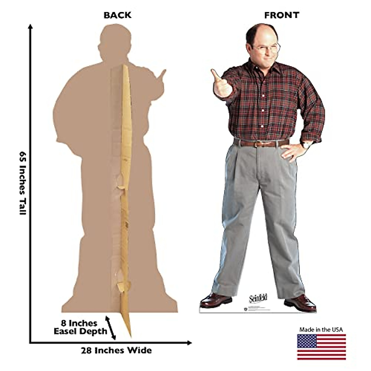 Cardboard People George Costanza Cardboard Cutout Standup - Seinfeld (TV Show)