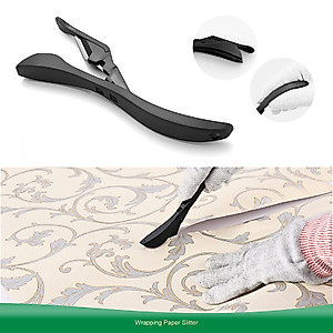 FOSHIO Wallpaper Smoothing Tool Kit, Red Hard Squeegee, 11.5 Inch Wallpaper Wrapping Squeegee, 4 Inch Felt Squeegee with Micro Squeegee, Safety Cutter and Craft Knife, Tape Measure Vinyl Wrap Tool Kit