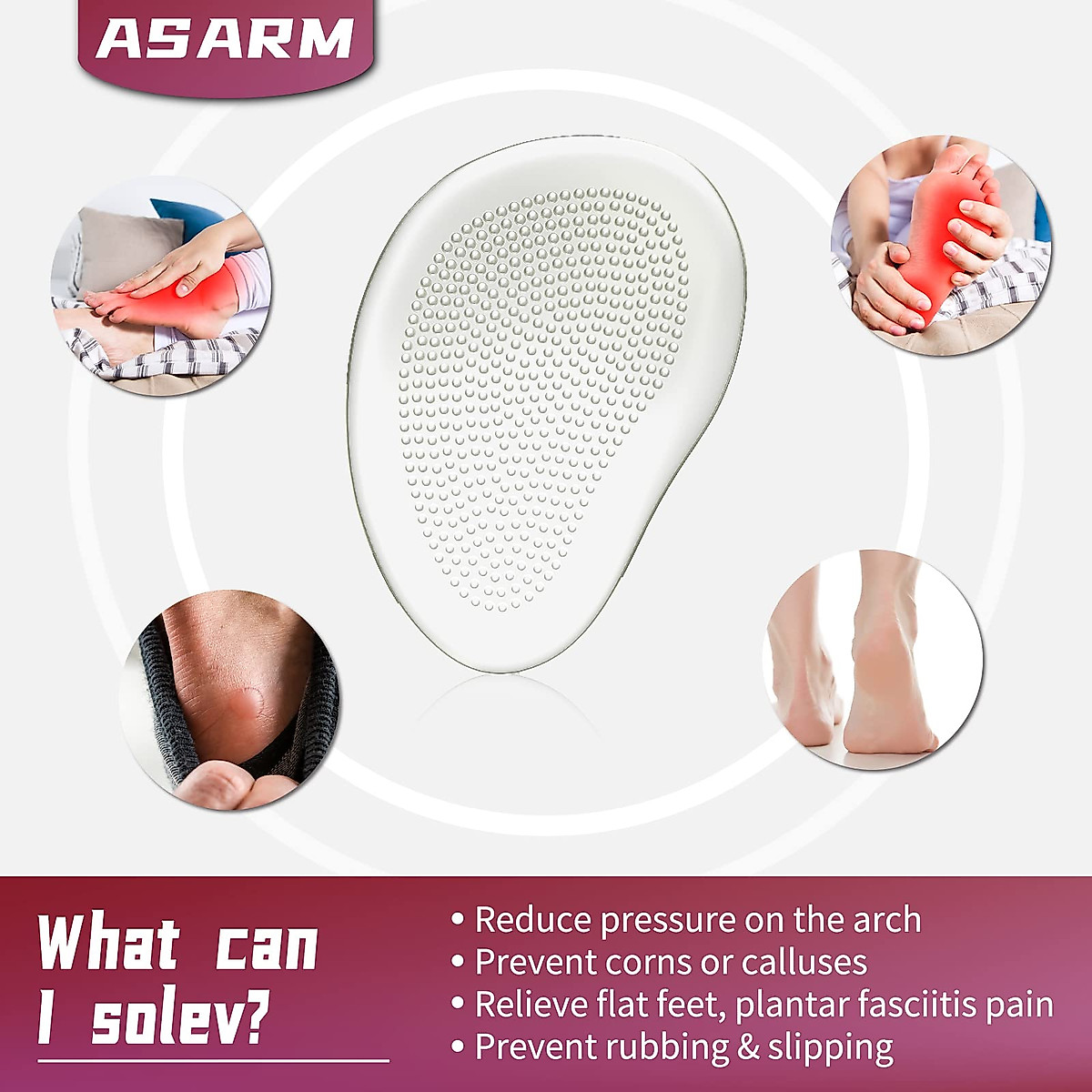 Ball of Foot Cushions,Heel Inserts for Women,Gel Shoe Inserts.