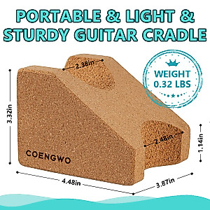 Guitar Neck Rest, Guitar Neck Cradle Support Pillow String Instrument Luthier Tool for Guitar Workstation, Ukuleles, Violins, Banjos, Mandolins