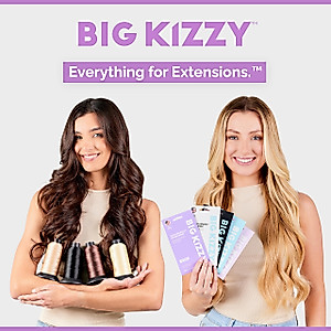 Big Kizzy F.A.T.T. Thickening Biotin Shampoo - Formulated for Extensions + Thin Hair - Sulfate & Paraben Free - Keratin & Color Safe Volumizing Shampoo, 8.5oz