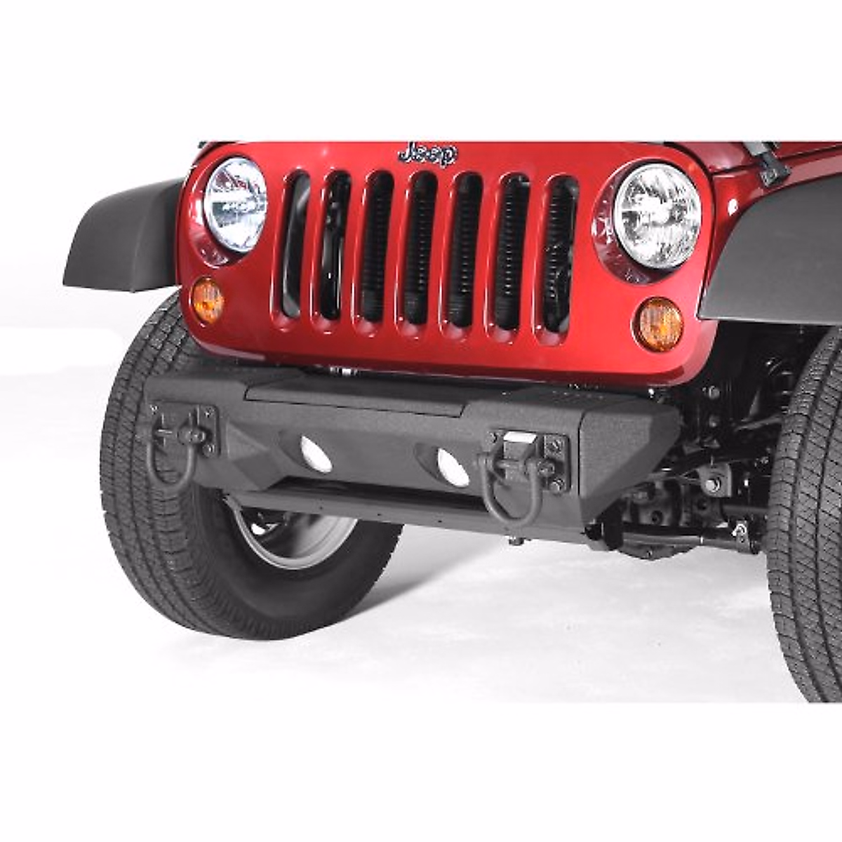 Rugged Ridge 11542.23 All Terrain Stubby Bumper End Kit; 07-18 Jeep Wrangler JK, Black