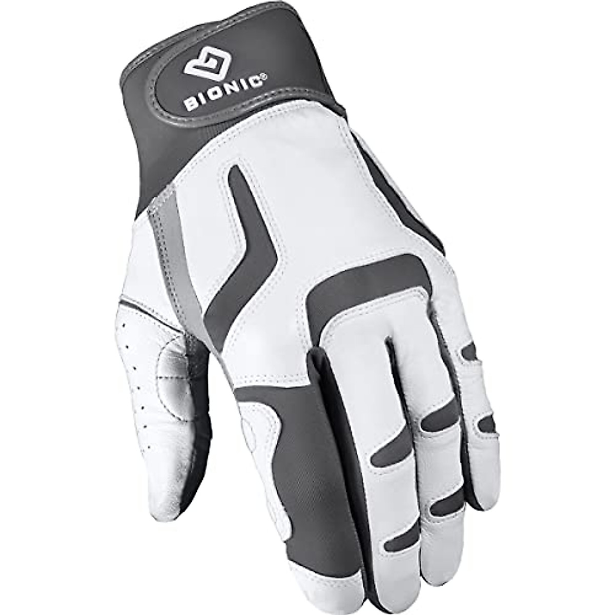 Bionic Men's ReliefGrip 2.0 Golf Glove (Silver, X-Large, Left)