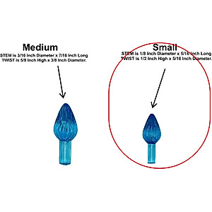 Creative Hobbies Ceramic Christmas Tree Replacement Lights, Small Twist Light Ornaments for 8" or Smaller Ceramic Trees, Multi Colors, 144 Piece Pack