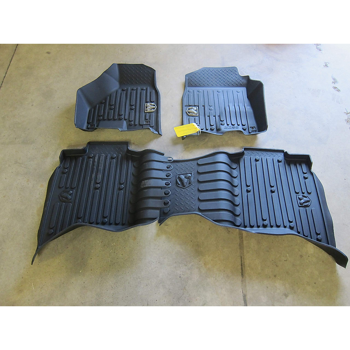 Mopar Ram 1500 2500 3500 4500/5500 Black All Weather Floor Mats OEM