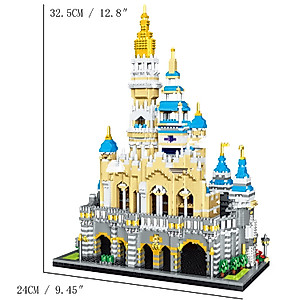 Fairyland Castle Building Blocks Set (5297Pcs) European Architecture Model Educational Toys Micro Bricks for Kids Adults