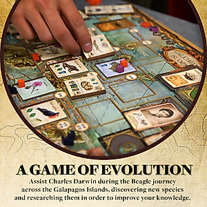 On The Origin of Species | An Evolutionary Research Board Game by Artana Games | Charles Darwin's Trip Through the Galapagos as a Strategic Science Board Game for Kids and Families | Based on the Book