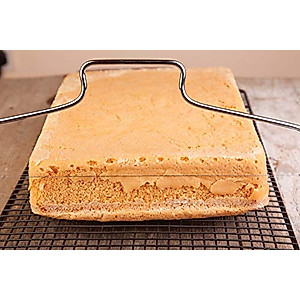 Mrs. Anderson’s Baking Adjustable 2-Wire Layer Cake Cutter and Leveler, Stainless Steel