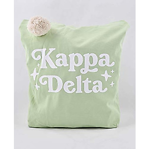 Sorority Shop Kappa Delta Retro Pom Pom Tote Bag