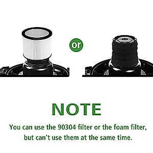 Replacement 90304 90350 90333 Cartridge Filter Compatible with Shop-Vac 5 Gallon Up Wet/Dry Vacuum Cleaners