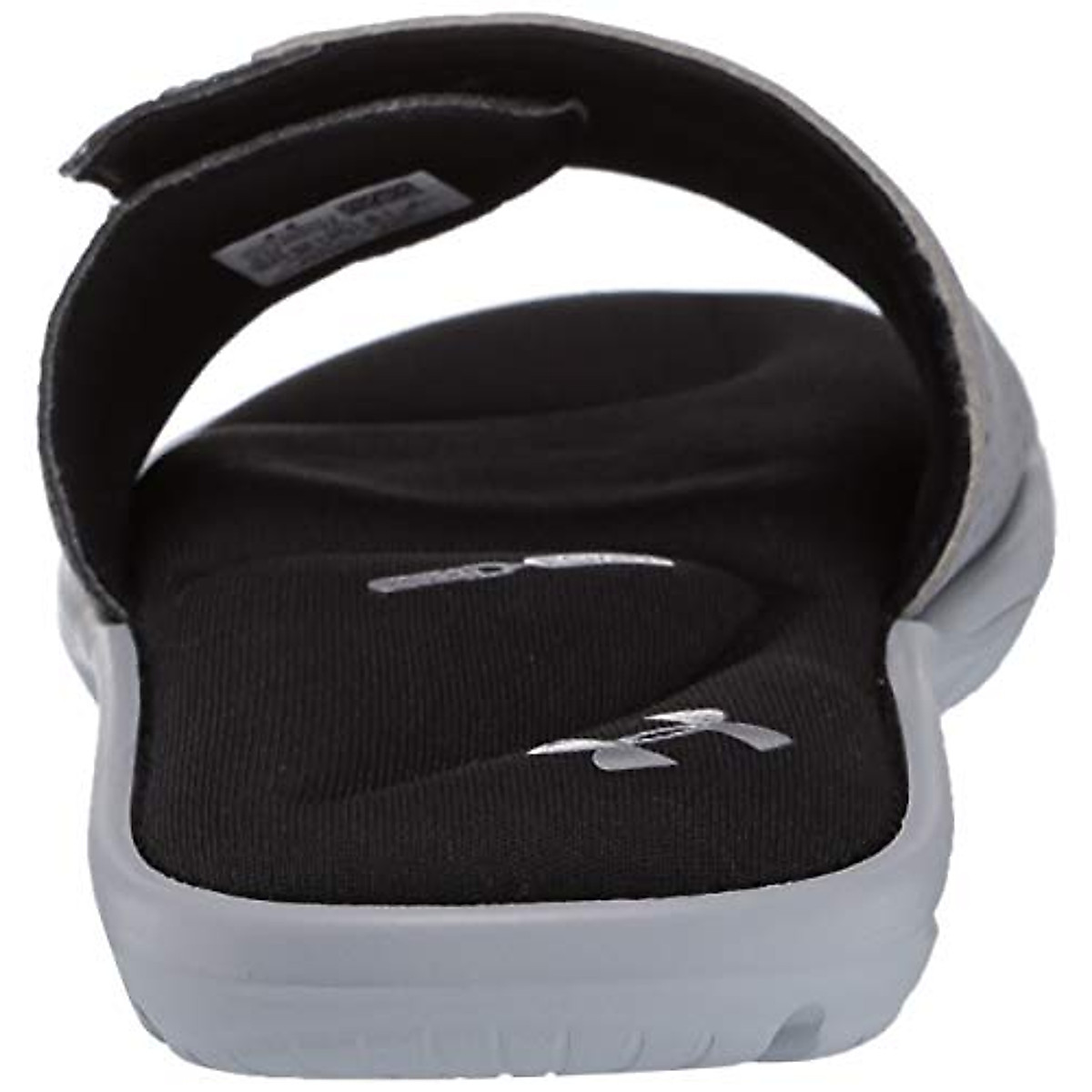 Under Armour Men's Ignite VI Slide Sandal, Black (002)/Steel, 10