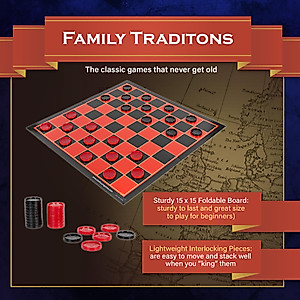 Continuum Games Checkers Family Traditions Board Games for 72 months to 1188 months