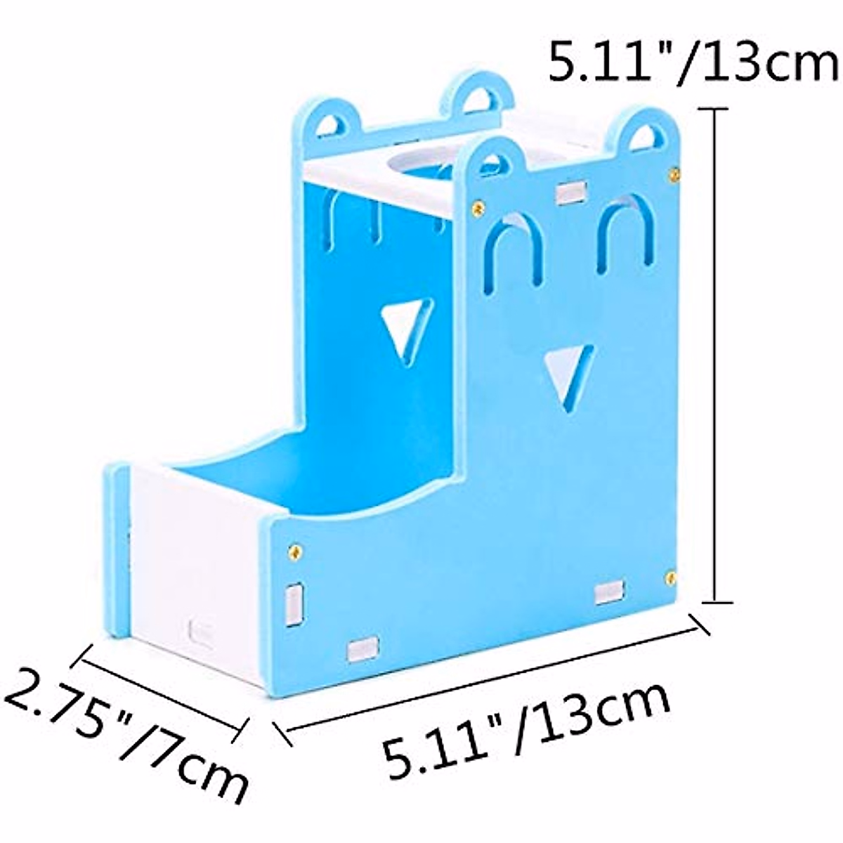 2 in 1 Hamster Hanging Water Bottle Small Animal Auto Dispenser with Base for Hamster Rat Gerbil Mouse Chinchillas Squirrel Guinea Pig Cage Toy