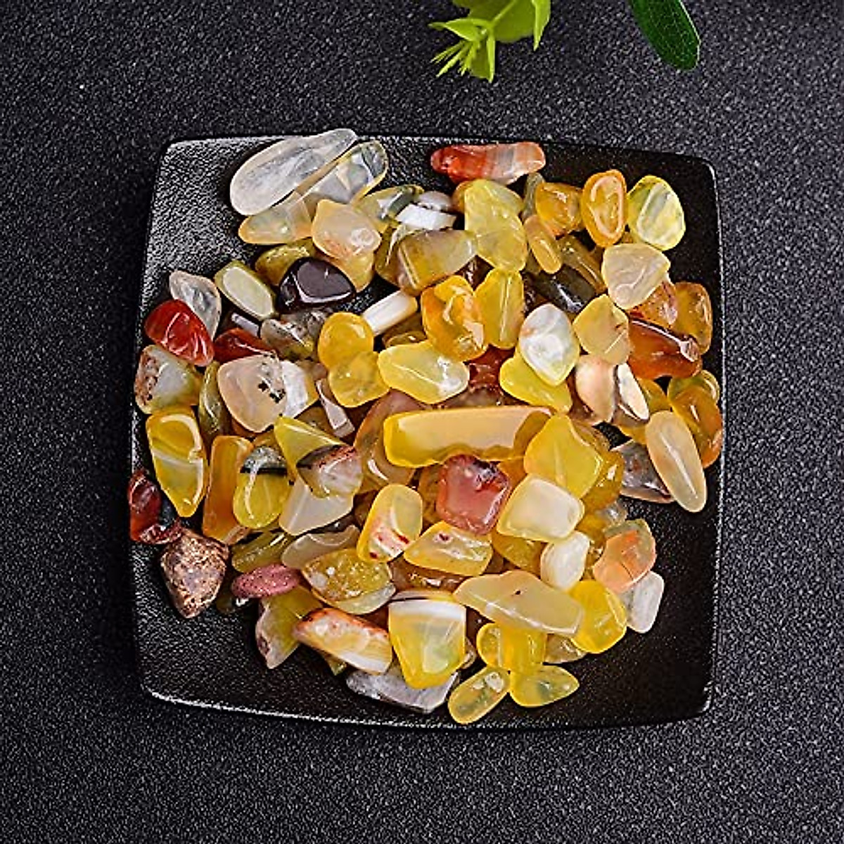 FUFIZU 50/100g Natural Crystal Rose Quartz Amethyst Mixed Colorful Raw Stones Rock Crystals Tumbled Gravel Specimen Suitable Aquarium SHENGYUYIN (Color : Dark Gray, Size : 100g)
