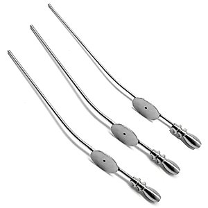 3 Pcs Baron Tube FR 3,5,7 Surgical 1mm, 1.7mm, 2.3mm ENT Instruments
