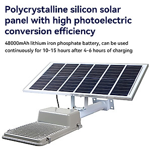 WEAFIEO 450W Solar Street Light, Dusk to Dawn LED Solar Flood Light with Motion Sensor, Remote Control and Pole, Super Bright 6500K Waterproof Solar LED Outdoor Garden Light, Garden, Street