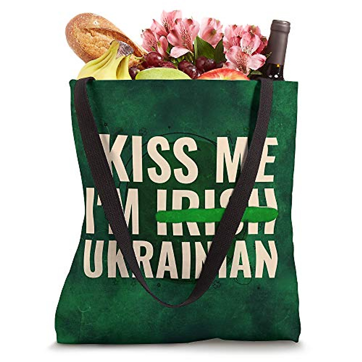 Kiss Me I’m Irish Ukrainian - Funny Ukraine St Patricks Day Tote Bag