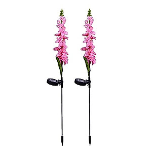 In-ground LED Villa Garden Flower Light Violet Decoration Solar Patio & Garden Outdoor Fence Lights Wi