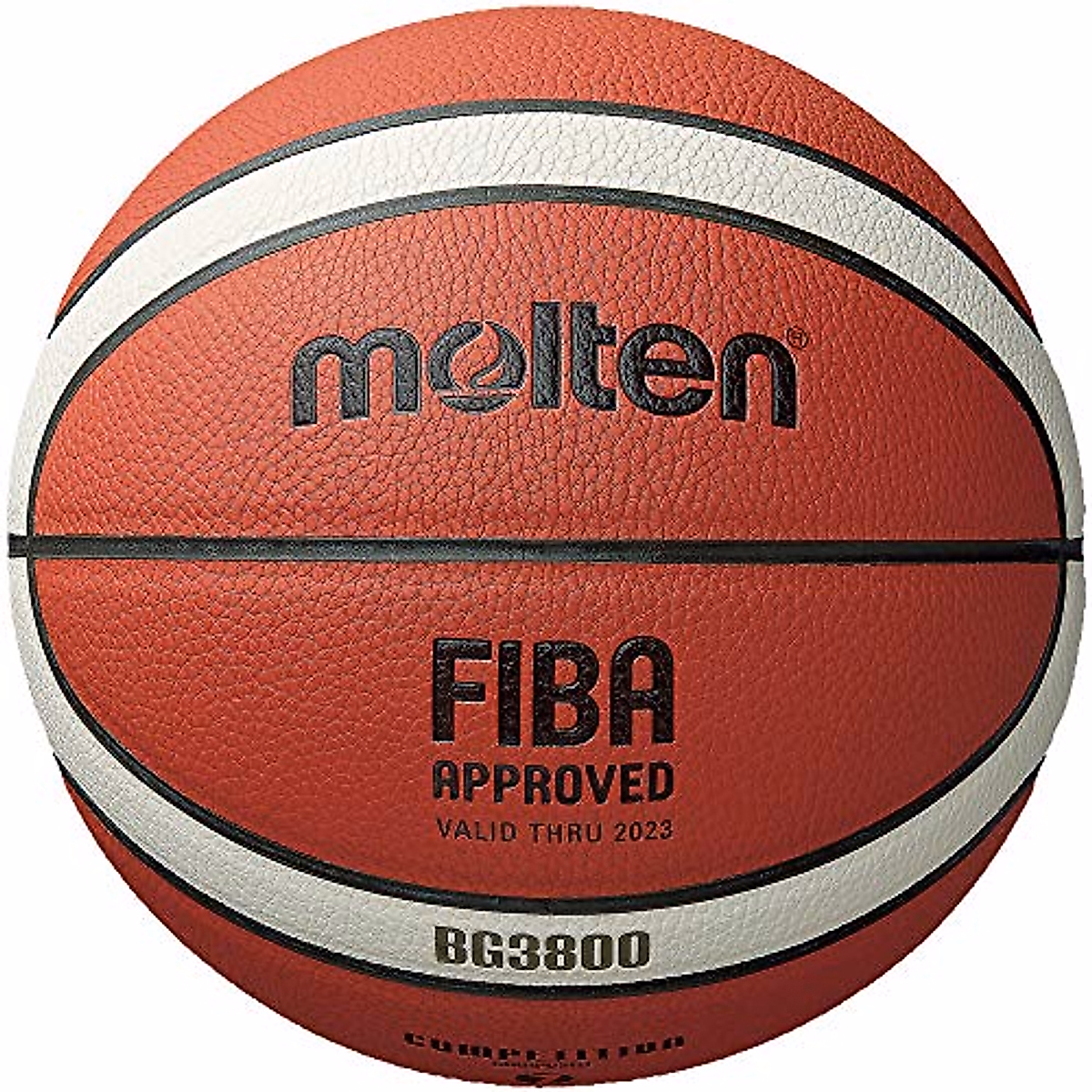 Molten BG3800 Series, Indoor/Outdoor Basketball, FIBA Approved, Size 7, 2- Tone Design, Model: B7G3800