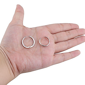 Sllaiss 2 Pcs 925 Sterling Silver Chevron Thumb Ring for Women Minimalist Stackable Midi Rings Set Simple Adjustable Knuckle Open Ring