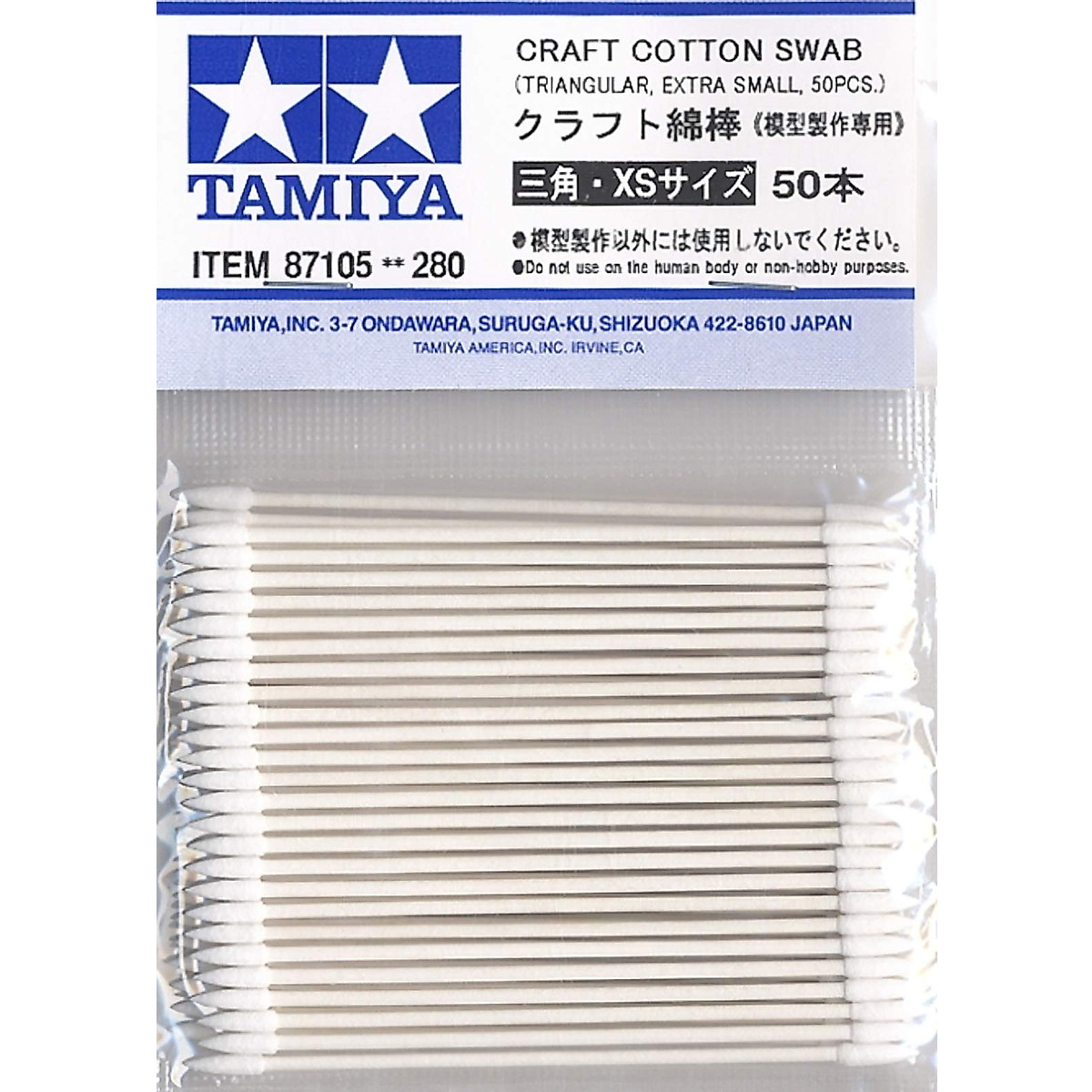 TAMIYA Craft Cotton Swab, Triangle XSmall 50 p TAM87105