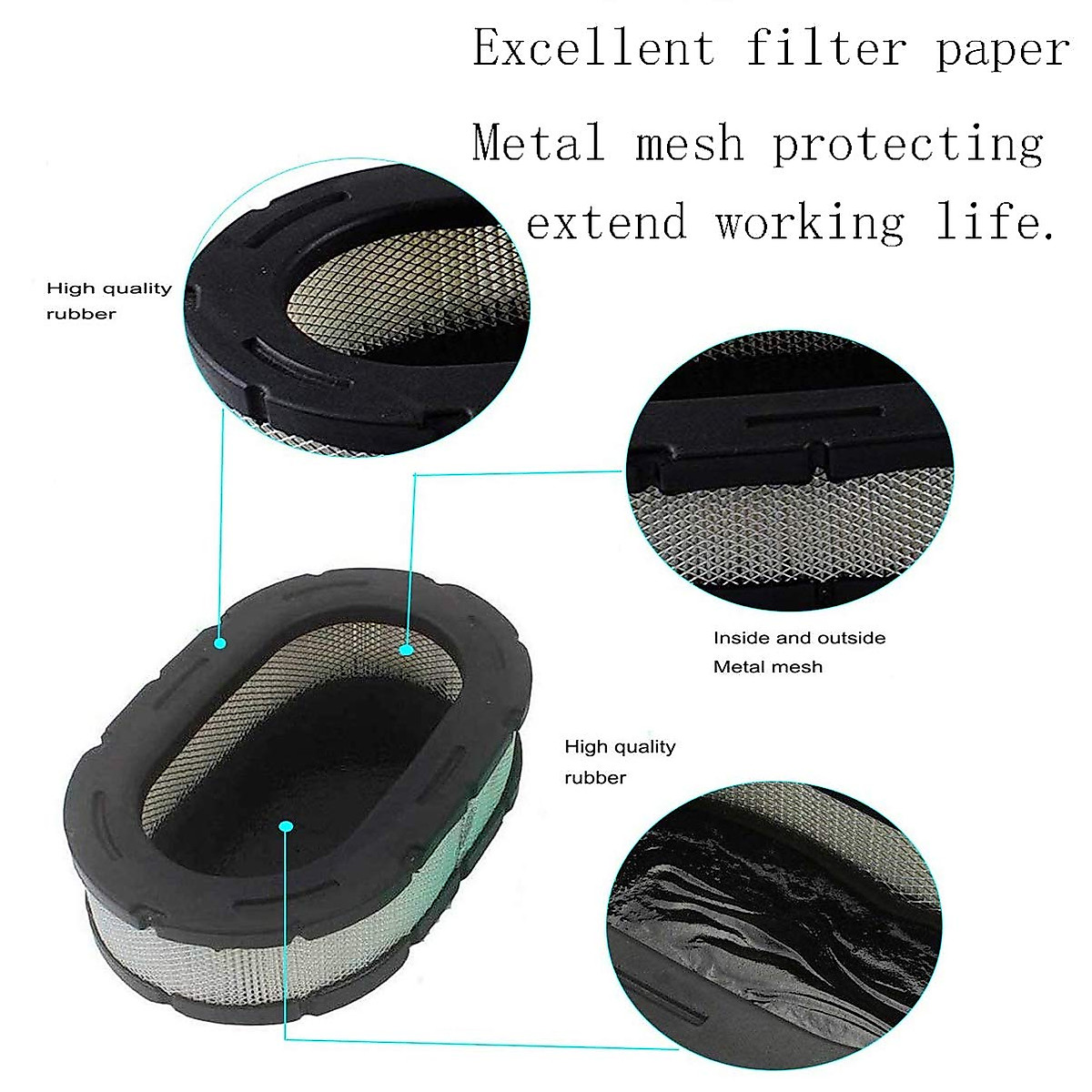 32 083 09-S Air Filter with Oil Fuel Filter kit, 3208309S Air Filter for Kohler KT620 KT715 KT725 KT730 KT735 KT740 KT745 19HP-26HP 7000 Series Engine Replace 3208309 32-083-09 32-083-09-s By Karen