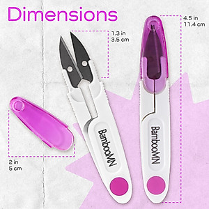 Professional Thread Snips - Multi-Purpose Travel Scissor - Purple - 1 Pair