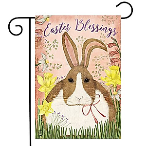 Briarwood Lane Easter Blessings Easter Garden Flag - 12.5" x 18" - Garden Flag Easter - Mini Easter Flag - Spring Garden Flag For Easter - Easter Yard Flag - Easter Flags For Garden