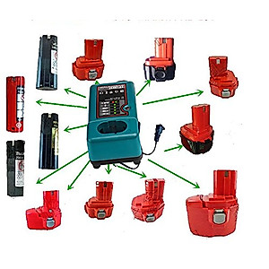 NI-CD NI-MH Battery Charger for Makita PA14 1822 1220 1222 1233S Battery 9.6V-18V Replacement Power Tool Battery