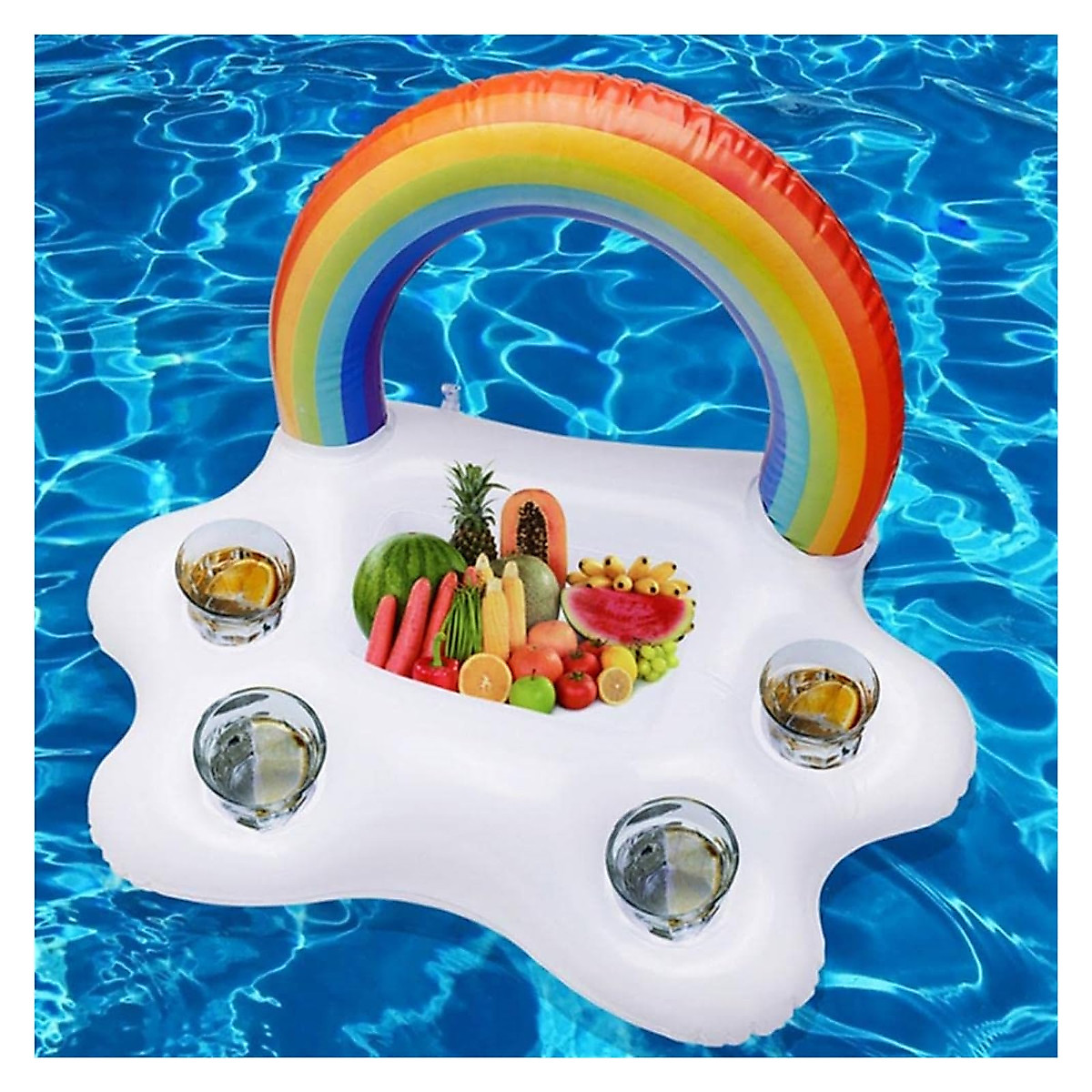 Ice Bucket Summer Inflatable Ice Bucket Drink Holder Floating Pools Water Ice Bucket for Beer Drink Table Cup Holder Ice Bar Cooler Party