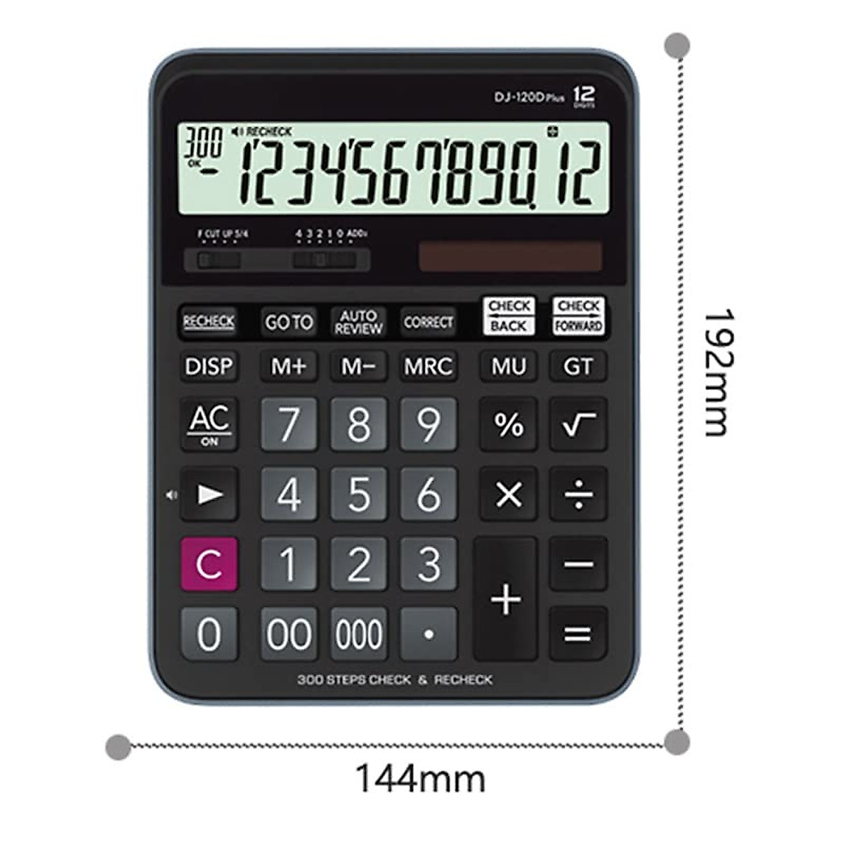 MJWDP Desktop Calculator Upgraded Office Calculator Financial Accounting Multifunctional Solar Energy