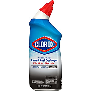 Clorox Toilet Bowl Cleaner Lime & Rust Destroyer 24 Ounces (Package May Vary)