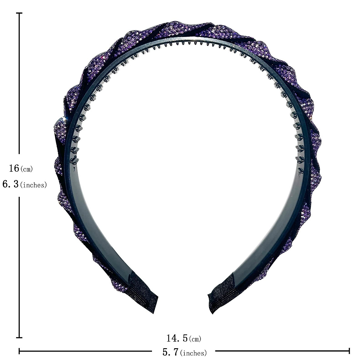 Rthfoo narrow head band (purple colorful)