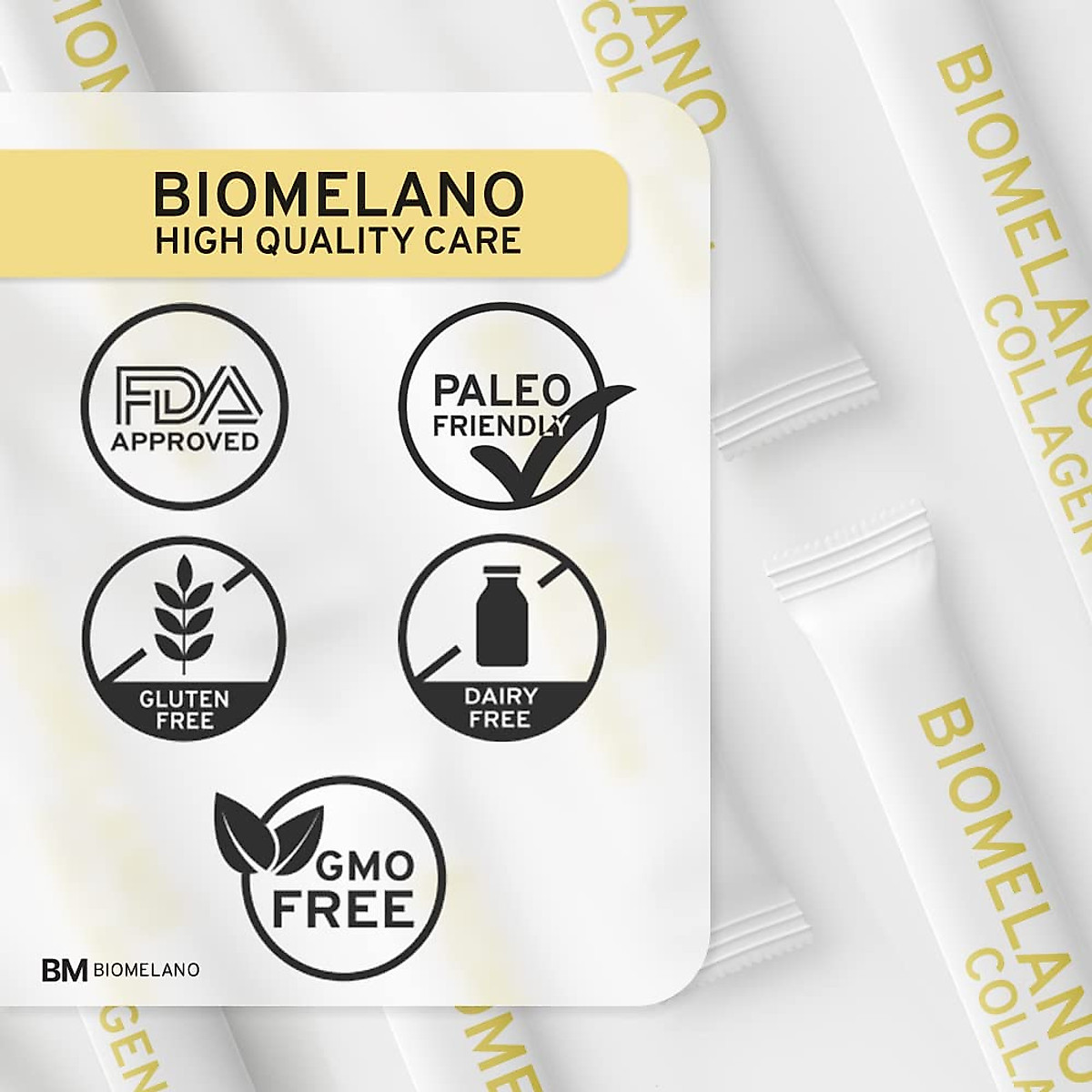 BIOMELANO Hydrolyzed Marine Collagen Peptides Powder Supplement