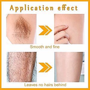 Honey Roll On Wax, Hair Removal Wax Cartridge, Depilatory Wax Roller Refill for Hands, Legs, Arms (4-Pack) 14.1 Ounce…