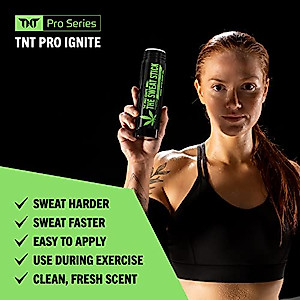 TNT Pro Ignite Workout Enhancer Sweat Gel Stick: Hot Cream for Tummy Belly - Belly Firming, Thigh & Arm Hot Sweat Cream, Exercise Thermogenic Cream For Men & Women, Skin Tightening Heat Lotion